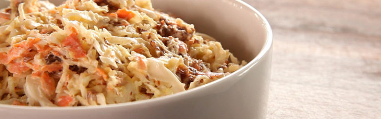 Texas Style Creamy Cole Slaw Recipe Using Our Jalapeno Kiwi Jelly